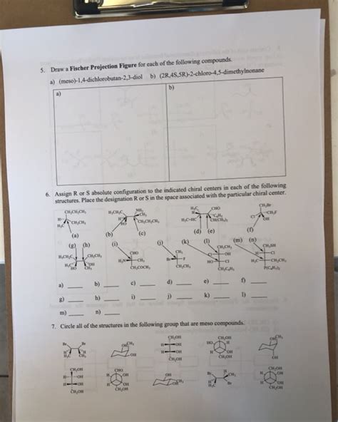 Solved H 4 Draw A Fischer Projection Figure For Each Of Chegg