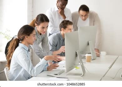 Executive Mentor Explaining Intern New Employee Stock Photo Edit Now