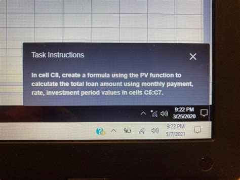 Solved Task Instructions х In Cell C8 Create A Formula