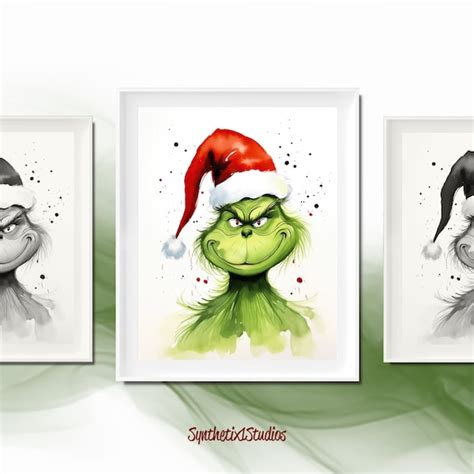 Grinch Wall Decor Etsy