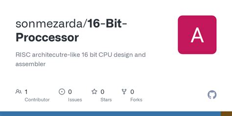 Github Sonmezarda 16 Bit Proccessor Risc Architecutre Like 16 Bit Cpu Design And Assembler