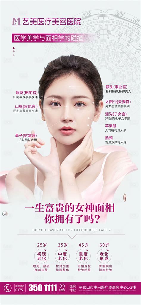 医美面部风水学海报psd广告设计素材海报模板免费下载 享设计
