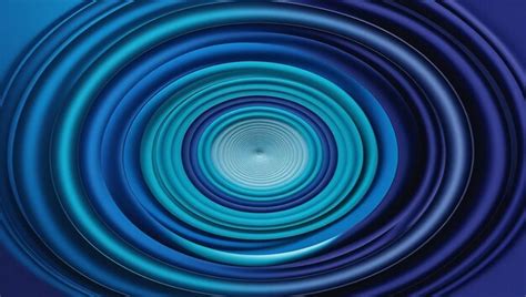 Abstract Blue Ripple Effect Concentric Circles Creating A Captivating Focus Premium Ai