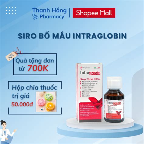 Bổ Máu Intraglobin Bổ Sung Sắt Ngăn Ngừa Tình Trạng Thiếu Máu Cho Trẻ