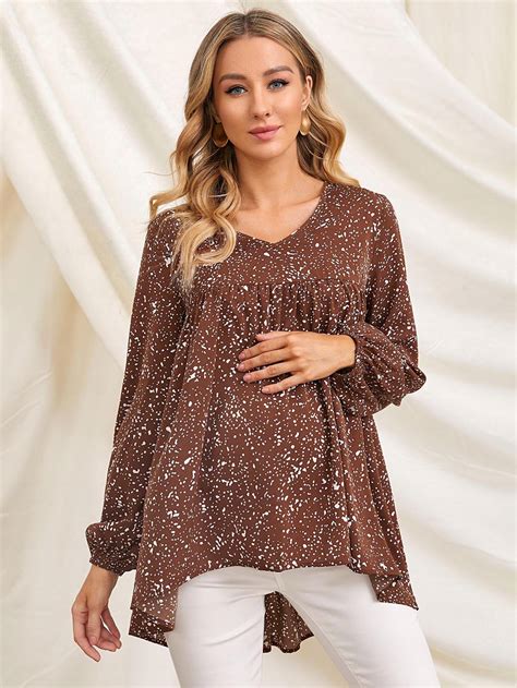 Shein S1h E0e BrĄzowa Tunika Damska 2xl 16455157895 Allegro Pl