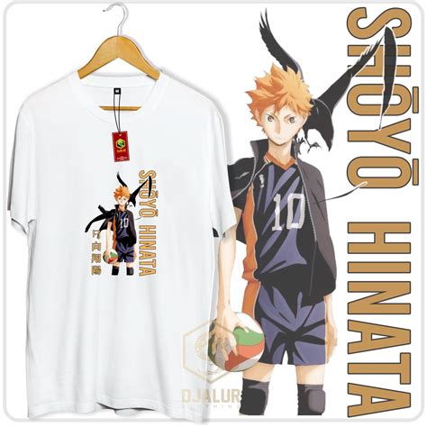 Kaos HINATA SHOYO Fly Kaos Anime Haikyu Karasuno Kaos Distro Outdoor Pria Wanita Wibu Manga