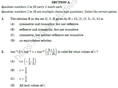 Cbse Class 12 Mathematics Boards 2020 Question Paper Solved Set B