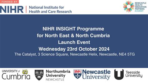 Nihr Insight Programme For North East And North Cumbria Inspiring