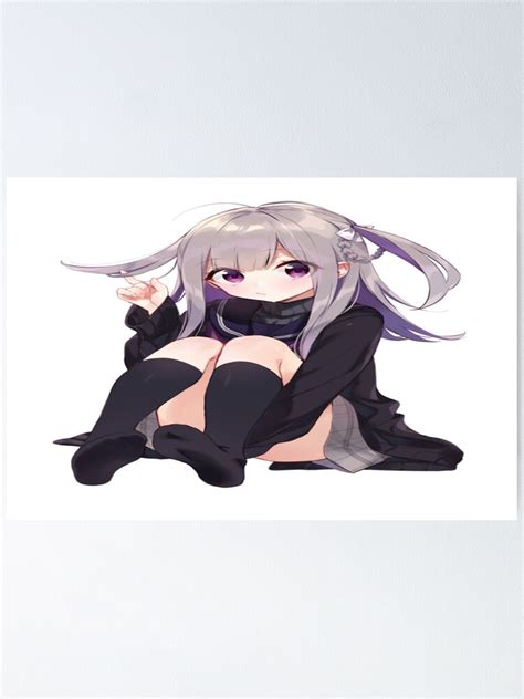 Cute Anime Waifu Poster For Sale By Touchofdestiney Redbubble