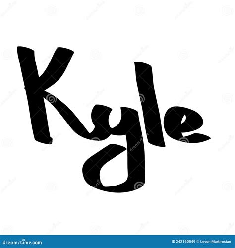 Kyle Male Name Street Art Design Graffiti Tag Kyle Vector Art