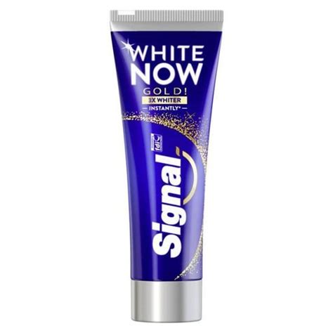 Signal White Now Dentifrice Blancheur Instantanée GOLD 75ml Cdiscount