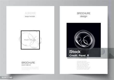 Tata Letak Vektor Format A4 Mencakup Templat Desain Mockup Untuk Brosur