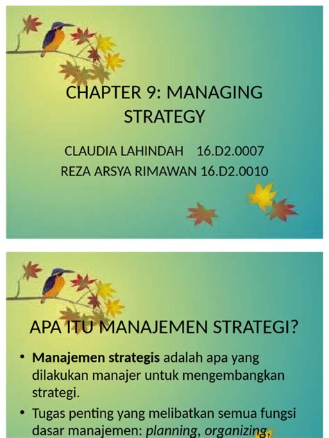 Chapter 9 Managing Strategy Fix Pdf Bisnis