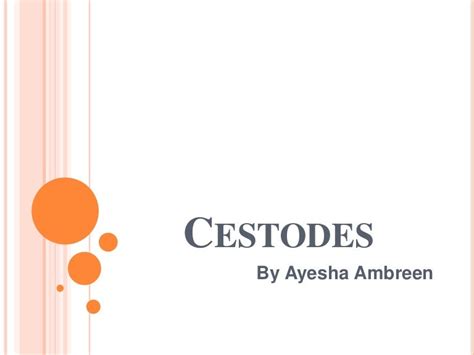 Cestodes