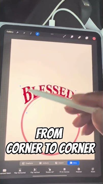 How To Curve Text In Procreate Procreatetutorials Tattootips