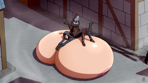 Rule 34 2girls Banshee Warcraft Blizzard Entertainment Breast Expansion Dark Ranger Forsaken