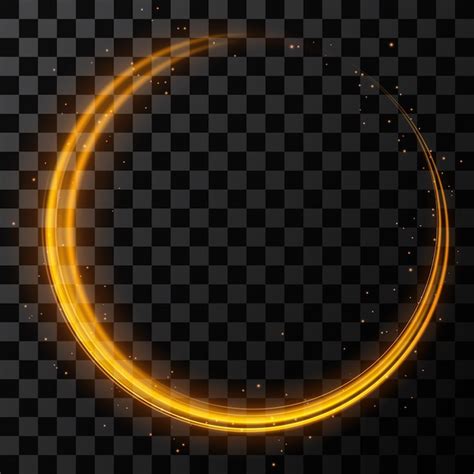 Premium Vector Light Effect Of A Bright Round Frame With A Bright