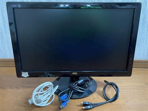 【pcモニター Aoc製 21 5インチ】lcd Monitor『tft22w90psa』★動作確認済み★各種ケーブル付き！ 電源 Hdmi