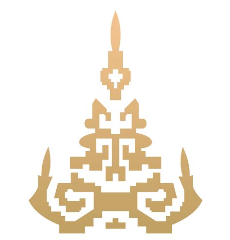 Indonesian Riau Malay Motif Pattern Pucuk Rebung Suitable For Batik