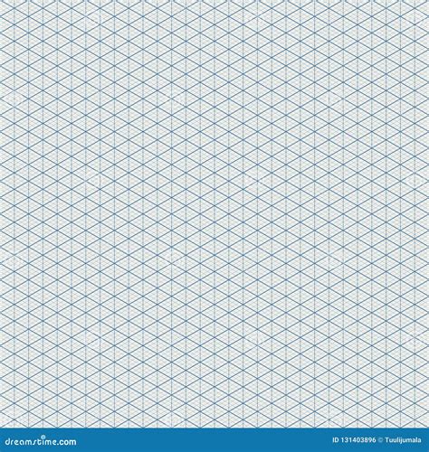 Isometric Grid Paper A4 Landscape Vector 124359693