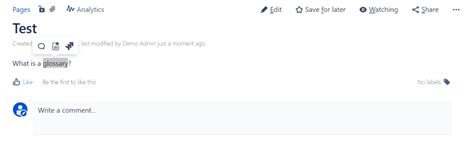 How To Create A Glossary In Confluence Actonic Unfolding Your Potential