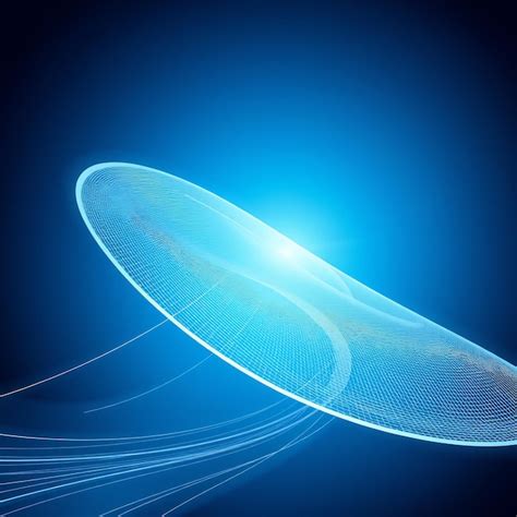 Abstract Blue Futuristic Digital Network Technology Premium Ai