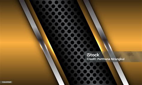 추상 어두운 회색 금속 원 메쉬 슬래시 에 골드 실버 라인 디자인 현대 럭셔리 미래 지향적 인 배경 벡터 일러스트 0명에 대한 스톡 벡터 아트 및 기타 이미지 Istock