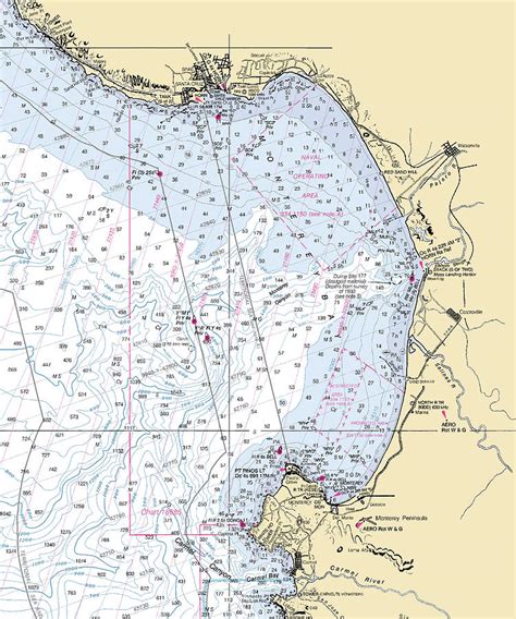 Monterey Bay California Nautical Chart V6 Mixed Media By Sea Koast