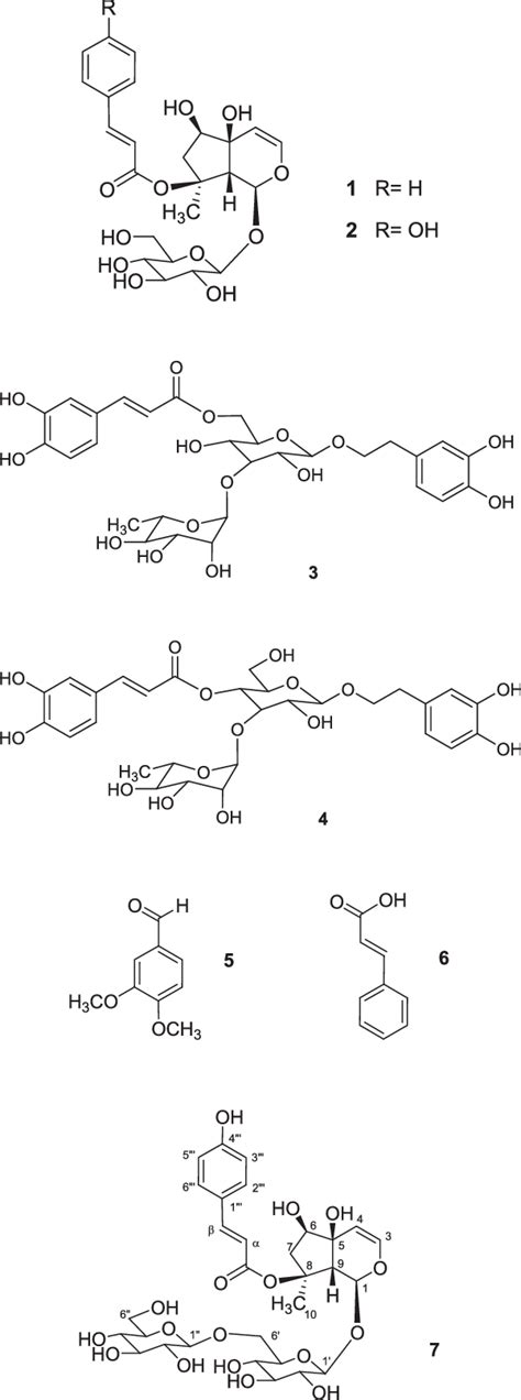 Structures Of Compounds 1 7 Download Scientific Diagram