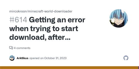Getting An Error When Trying To Start Download After Connecting To