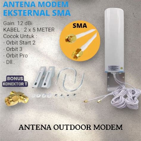 Jual Antena Eksternal 3g 4g Lte 12dbi Semua Jenis Modem Luar Outdoor