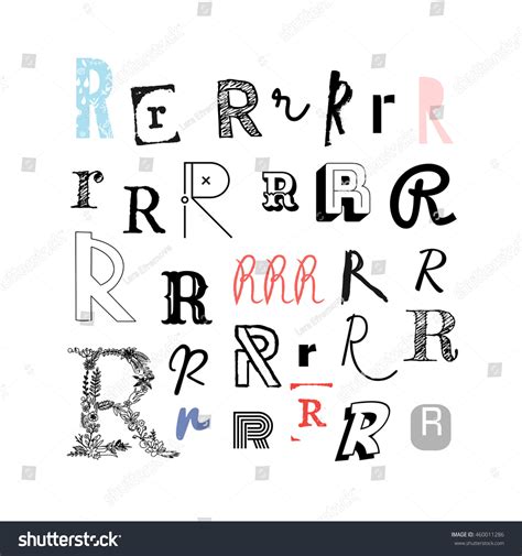 The Letter R In Different Fonts