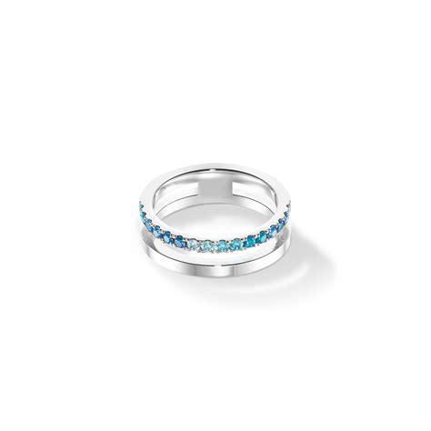 Eternal Unity Ring Silver Blue Coeur De Lion Uk World