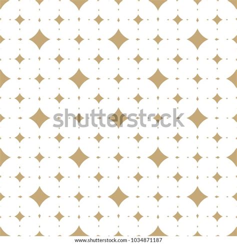 Subtle Golden Vector Seamless Pattern Diamond Stock Vector Royalty Free 1034871187