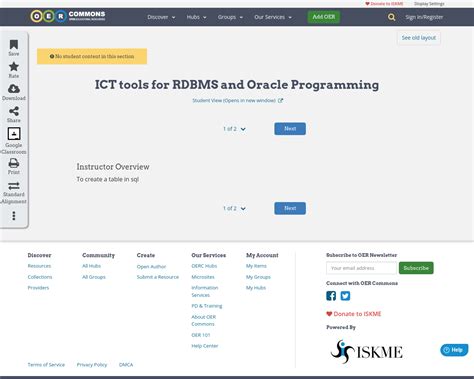 ICT Tools For RDBMS And Oracle Programming OER Commons
