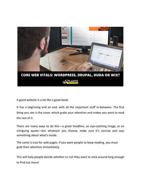 Ppt Core Web Vitals Wordpress Drupal Duda Or Wix Powerpoint