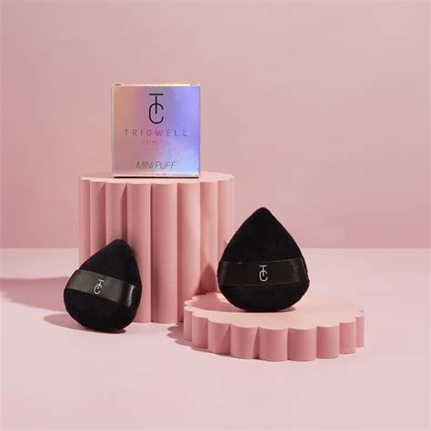Trigwell Cosmetics Mini Powder Puffs 2 Pack