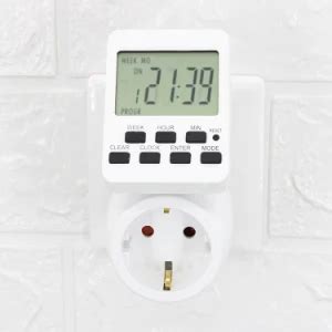 Digital Timer Plug Socket Electrical Programmable Plug Timer Switch Anti Theft Random Timer