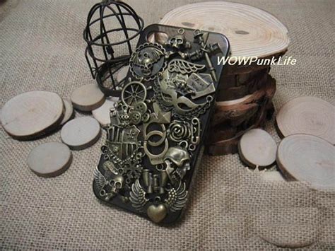 Metal Punk Iphone Cases Unique Phone Cover Case By Wowpunklife Steampunk Crafts Diy