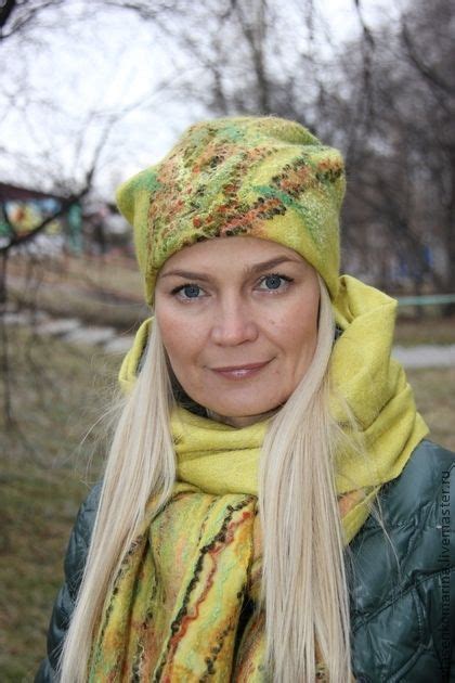 шапка валяная Лимонный микс в интернет-магазине на Ярмарке Мастеров ...