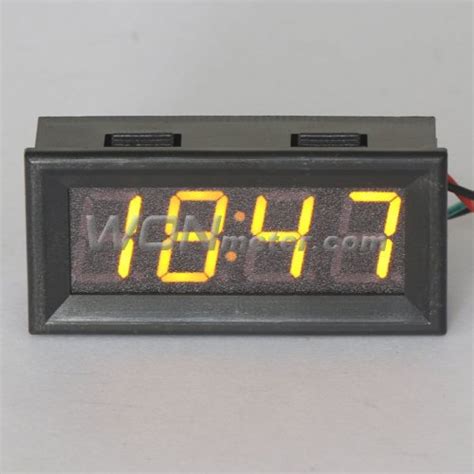 24 Hour Digital Clock Redyellowbluegreen Led Display Car Clock
