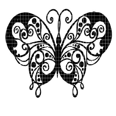 Svg حر فراشة ملون زخرفي صورة Svg And أيقونة Svg Silh