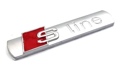 EMBLEMAT AUDI S LINE ZNACZEK NAKLEJKA MAT SREBRNY A1 8X GB A2 A3 8P 8Z