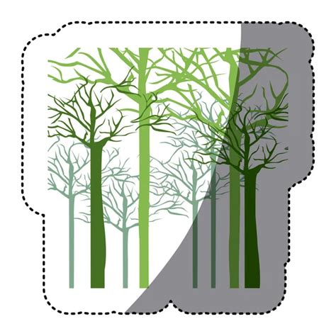 Figure Trees Without Leaves Icon Stock Vector Image By Grgroupstock