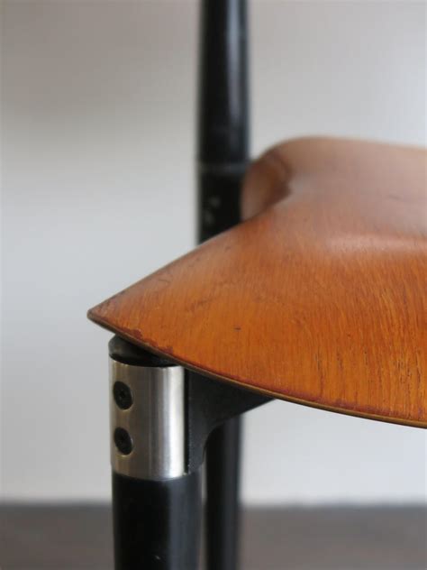 Eugenio Gerli For Tecno Midcentury Italian Wood Dining Chairs 1962 For
