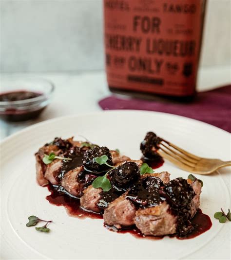 Crispy Duck Breast With Cherry Sauce