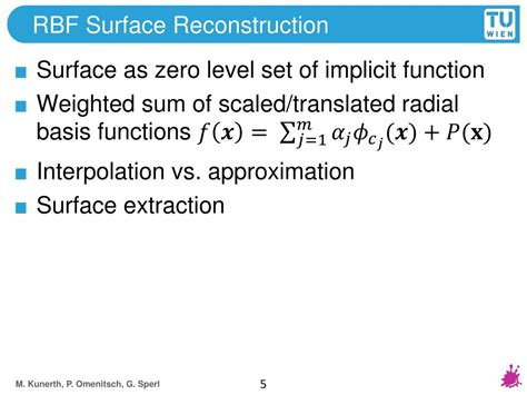 Ppt Surface Reconstruction Using Radial Basis Functions Powerpoint