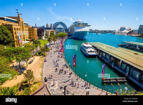 Royal Caribbean S Ovation Of The Seas Cruise Ship Moored At Overseas