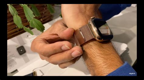 Trying The Official Gold Milanese Stainless Steel Loop W My Gold Apple