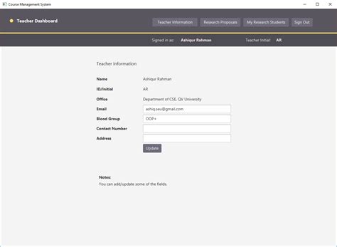 GitHub TanvirSojal Course Management System JavaFX Software Mainly Focused To Manage Research